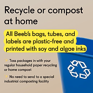 Beeb’s Lamb Lung Dog and Puppy Training Treats • 100% All Natural, Grass-Fed Lamb, Protein Rich, Single Ingredient in Plastic Free Packaging • 4 oz