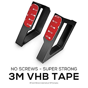 Screwless 2.25" Wide Cable Box Mount, Modem, Router, Mesh, Streaming Media Devices & More Wall Mount | Wall Mount Any Device Upto 2.25" Wide & 6lb in Weight, VHB Adhesive, No Tools by Brainwavz