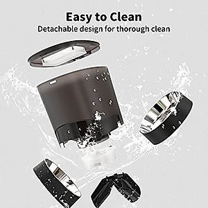 Automatic Cat Feeder for 2 Cats, ALUKE 6.5L Pet Feeder for Cats & Dogs Dry Food Dispenser with Desiccant Bag, Stainless Steel Bowls & Lock Lid, Dual Power Supply 10s Meal Call 6 Meals Per Day