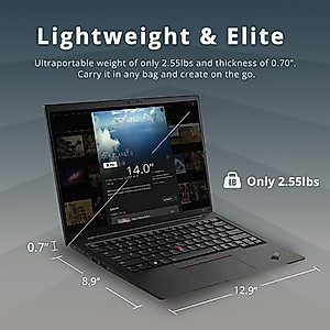 Lenovo 2022 Thinkpad X1 Carbon 14.0" WUXGA 60Hz Low Blue Light Touch Business Laptop, 12th Gen Intel Core i7-1270P, 32GB RAM, 2TB PCIe SSD, Intel Iris Xe Graphics, Win11 Pro, Black, 32GB USB Card