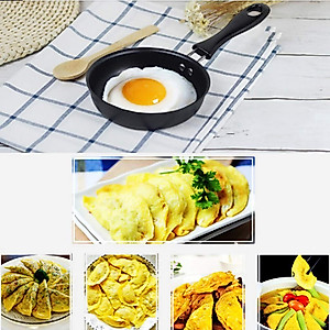 Sun Terriory Frying Pan One Egg Pancake Round Mini Non Stick Fry Pan 4.7-inch mini cast iron skillet