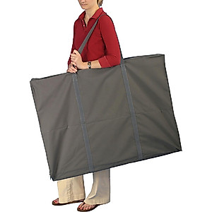 Displays2go Trade Show Display Counter with Mount for iPad – Steel, Corrugated Plastic, MDF, White, Silver Trim, Woodgrain (CTRPIPDCSL)