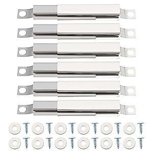6PCS Crossover Tube Adjustable 130mm- 210mm Stainless Steel Pipe Burner Tube Replacement Parts for Most Grills Compatible with Kenmore Thermos