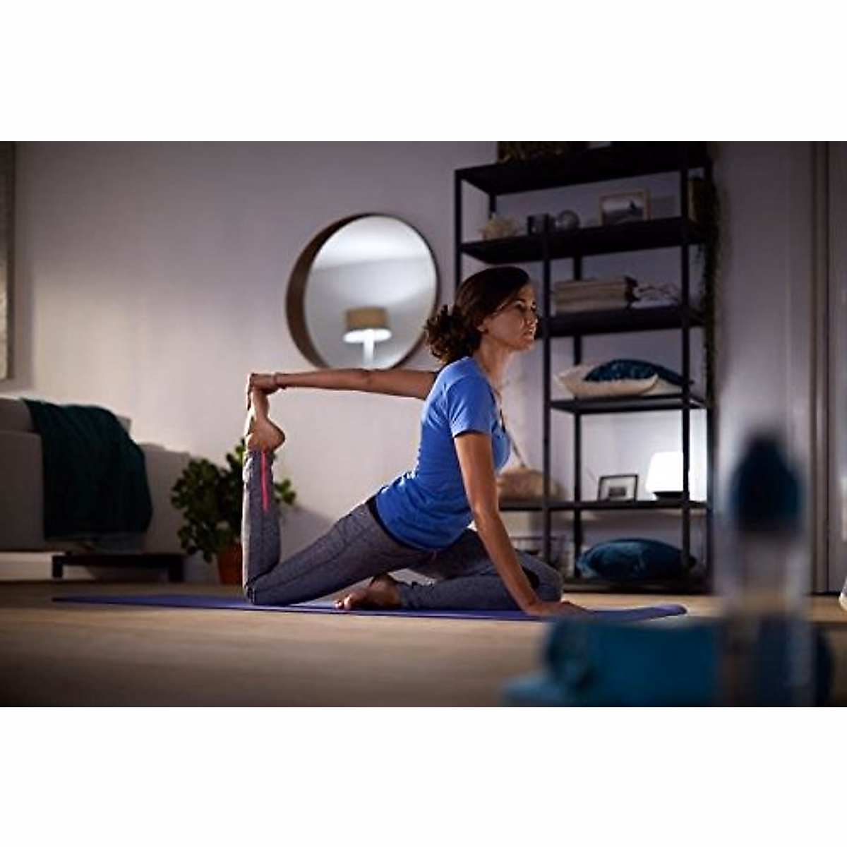 Philips LED Non-Dimmable A19 Frosted Light Bulb: 800-Lumen, 5000-Kelvin, 9-Watt (60-Watt Equivalent), E26 Base, Daylight, 4-Pack,455600