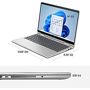 HP Envy x360 2-in-1 14" FHD IPS Touchscreen Laptop Intel Core i5-1335U(Beats i7-1260U) Backlit KB Fingerprint Reader, Windows 11 | Natural Silver (8GB RAM | 512GB SSD) (14 inch)
