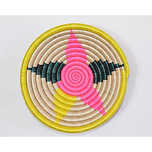 Hand Woven African Basket - Small, 8 Inches Sisal & Sweetgrass Basket - Woven Bowl - Handmade in Rwanda, SRB227