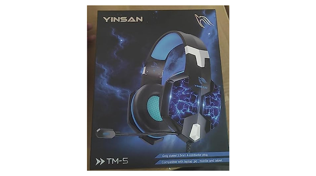 YINSAN Gaming Headset - Surround Sound & Noise-Cancelling