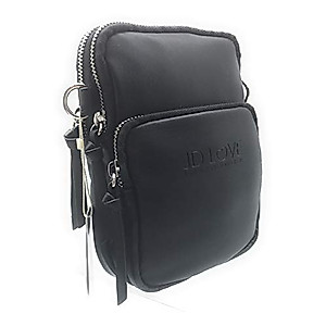 Women’s Vegan Leather Crossbody Smartphone Bag with RFID Blocking Technology (Classic Black)
