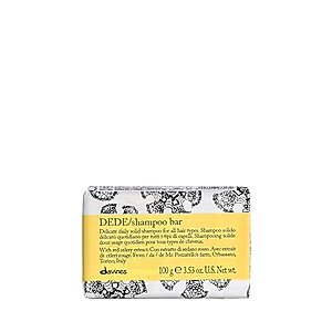 Davines DEDE Shampoo Bar, Delicate Daily Cleansing for All Hair Types, 100 g.