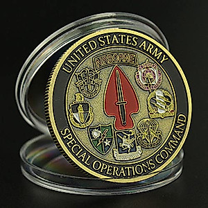 United States Army Special Operations Command Commemorative Coin Bronze Plated Challenge Coin Military Fans Collectible Gift