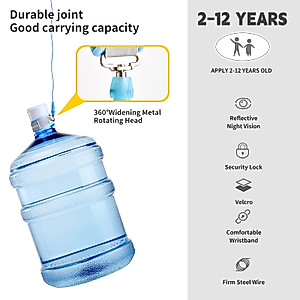 Anti Lost Wrist Link, Toddler Safety Leash with Key Lock, Safety Wrist Leash for Toddlers, Babies & Kids 8.2 feet Pink (red)