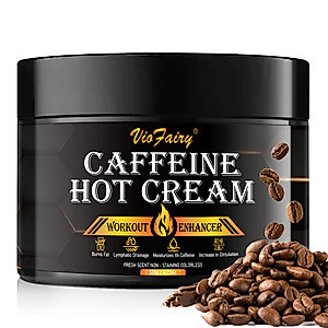 Caffeine Anti Cellulite Hot Cream, Body Sculpting Cellulite Workout Cream for Women & Men , Anti-Cellulite Remover Creams, Natural Sweat Workout Enhancer, Thighs Belly Butt Firming Legs Slimming Cream
