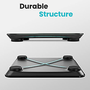 Etekcity Smart WiFi Scale for Body Weight and Fat, FSA HSA Eligible Digital Bathroom Weighing Machine for Body Composition, Bluetooth Weight Loss Management Guide App, 400lb