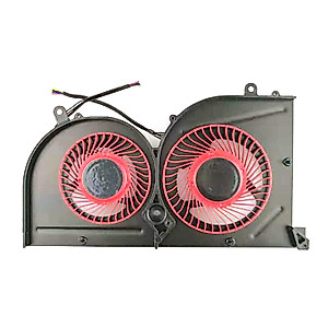 QUETTERLEE Replacement New Laptop GPU Cooling Fan for MSI GS63 GS63VR GS73 GS73VR GS62 GS72 MS-17B1 MS-17B2 MS-16K2 MS-16K3 MS-16K4 MS-16K5 Stealth Pro Series BS5005HS-U2L1 Fan