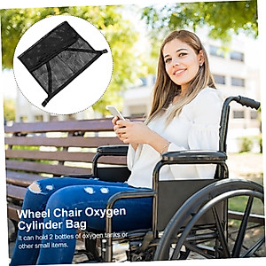 Alipis 3 Pcs Oxygen Cylinder Back Bag Stroller Storage Pouch Stroller Organizer Bag Wheelchair Hanging Bag Wheelchair Storage Pouch Universal Outdoor 1680d Oxford Cloth Backpack Bag