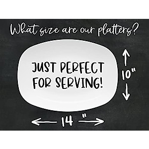 Personalized Barbecue Grilling Plate Custom Christmas Gifts for Dad Custom BBQ Grill Platter Daddy's Grilling Plate Gift Ideas for Grandfather Serving Trays Serving Plates for Fish Dish, Steak