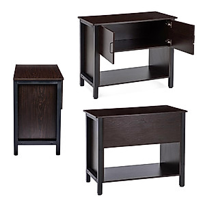 Fish Tank Stand Metal Aquarium Stand with Cabinet Aquarium Turtle Tank 36.6" x 18.9" x 30.7" for 40 Gallon（Aquarium Not Included）