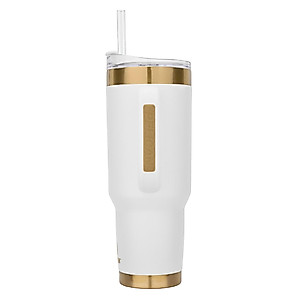 Pelican Hydration Pelican Porter™ 40 oz Vacuum Insulated Tumbler - Recycled Stainless Steel Double Wall Travel with Dual Lid, Powder Coated Insulated Coffee Mug For Hot Cold Drinks, Aurum…