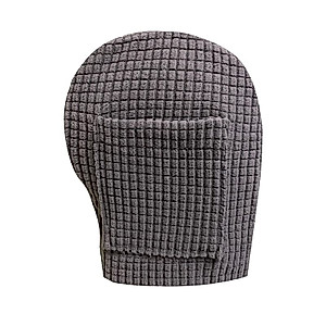 Set of 2 Sofa Armrest Cover Soft Stretch Arm Cover for Recliners Sofas Chairs Washable Arm Covers Couch Furniture Armrest Protector Covers with Pocket (Grey)