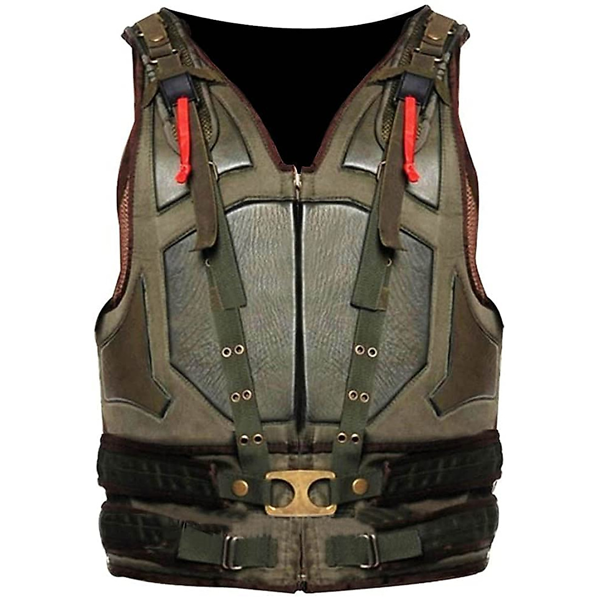 Zulin Men's Green Military Style Tactical Bane Vest | Military Bane Rises Knight Costume Vest For Halloween | XL