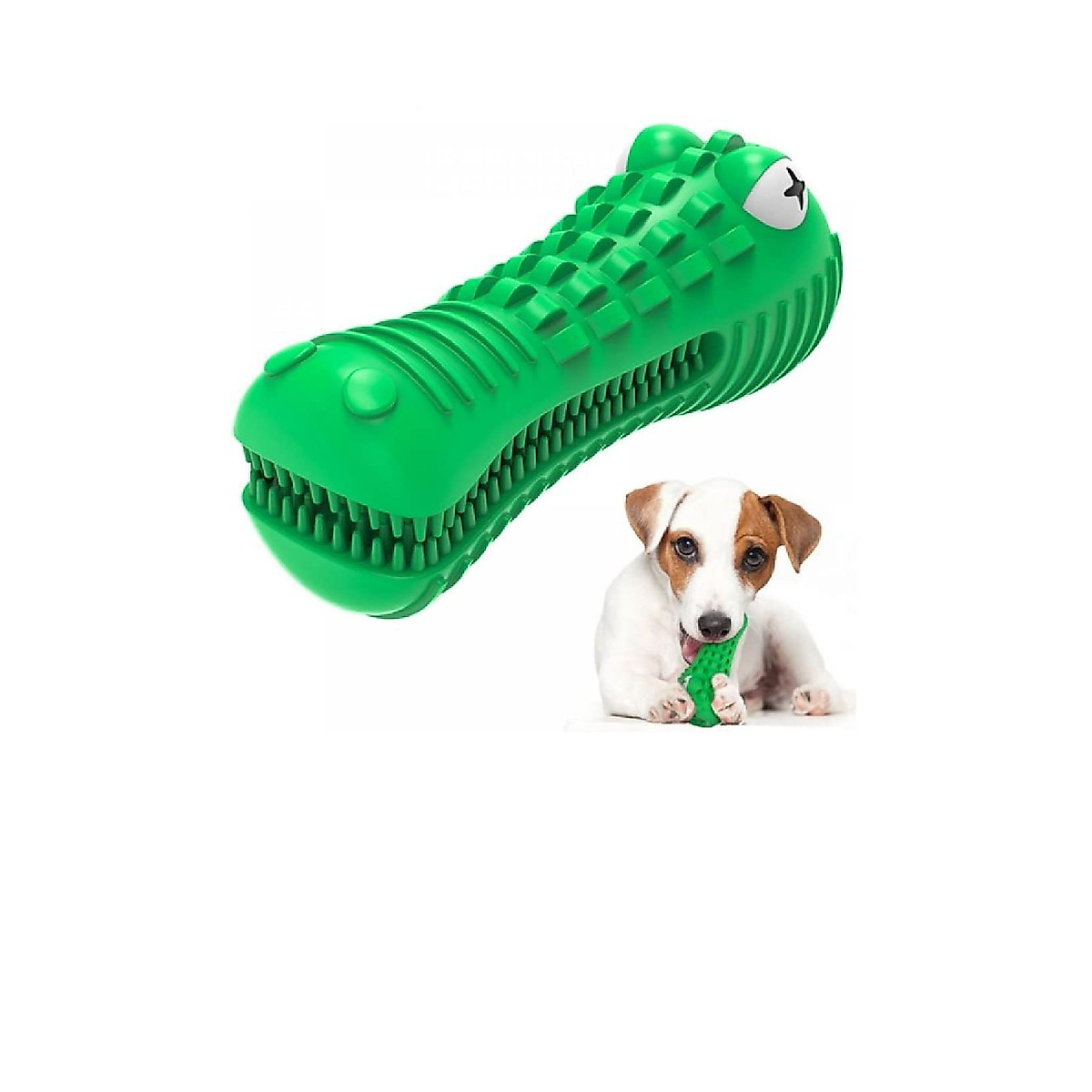 Dealhub Dog Chew Toy, Natural Rubber Dog Toothbrush Aggressive Chewers, for Medium to Large Dogs, Squeaky Dog Toy, Extremely Durable Dog Toy