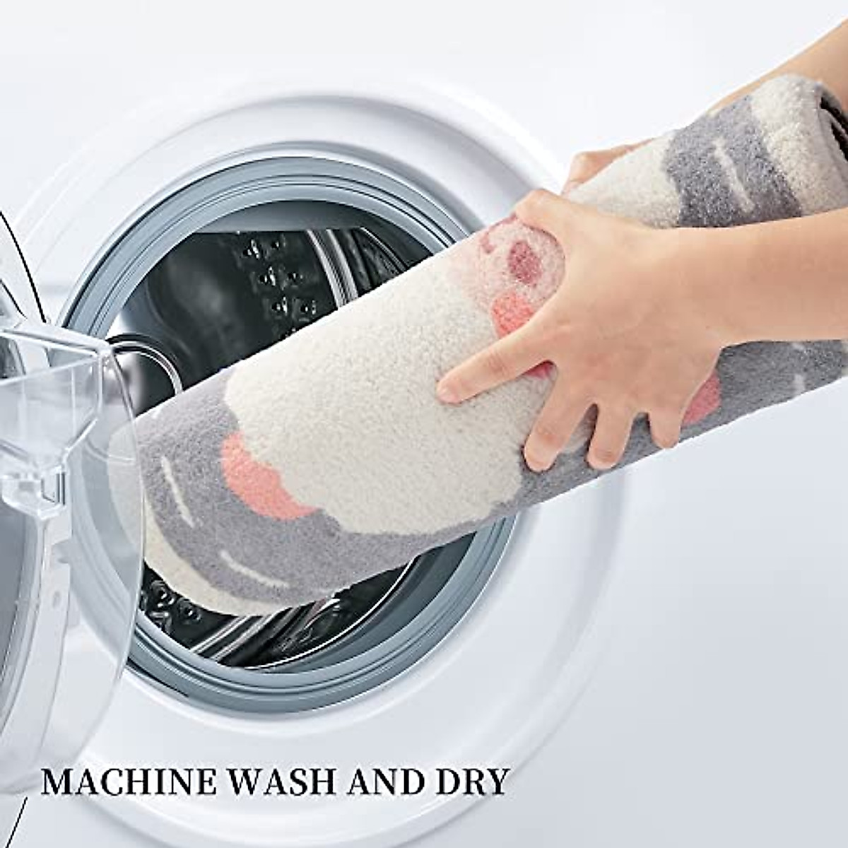 URORU Bathroom Rugs, Bath Rugs for Bathroom Non Slip, Fall Bathroom Rugs, Fluffy, Non-Slip, Machine Washable, Absorbent, Soft.Bathroom Bath Rugs Suitable for bathtubs and Showers.