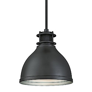 Westinghouse Lighting 6326800 One-Light Indoor Pendant, Matte Gun Metal Finish with Mesh Detail, Brushed Gunmetal