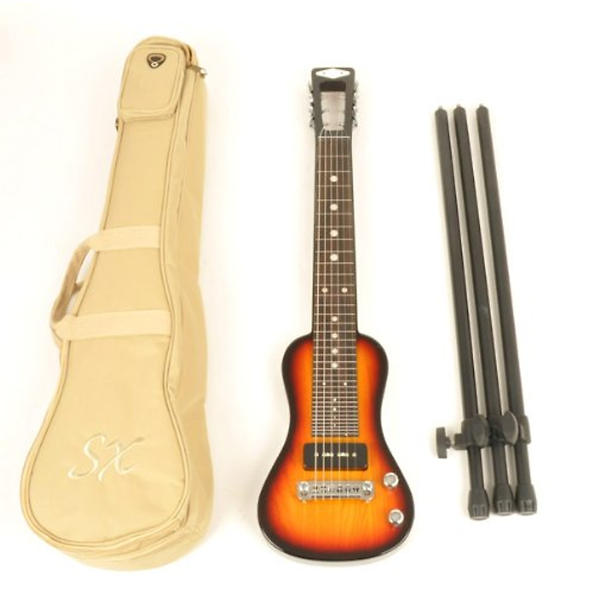 SX Lap 2 Ash 3TS Electric Lap Steel Guitar w/Bag