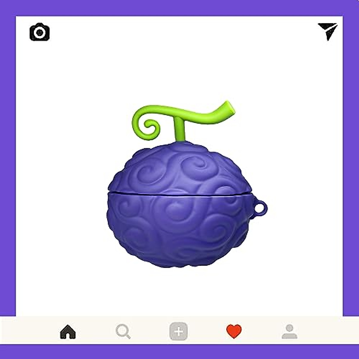 Silicone Case for Airpod Pro/Pro 2 (2022), Cute Cartoon Character 3D Anime One Piece Element Kawaii Air pod Case with Keychain for Men Women Boys Girls Teens (Devil Fruit Pro/Pro 2)