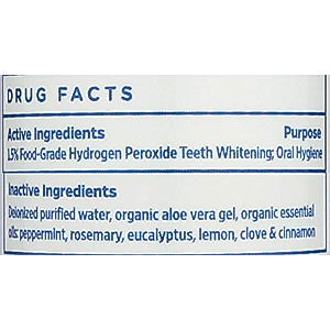 Via Nature Essential Oxygen Brushing Rinse, Organic Peppermint, 3 Ounce