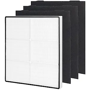 Goodsby Replacement 1x HEPA Filter + 4x Pre Motor Carbon Filters for Whirlpool Whispure AP300 AP350 AP450 AP510 AP51030KB AP45030K WP500 WP1000 Air Purifiers 1183054 1183054K 8171434K