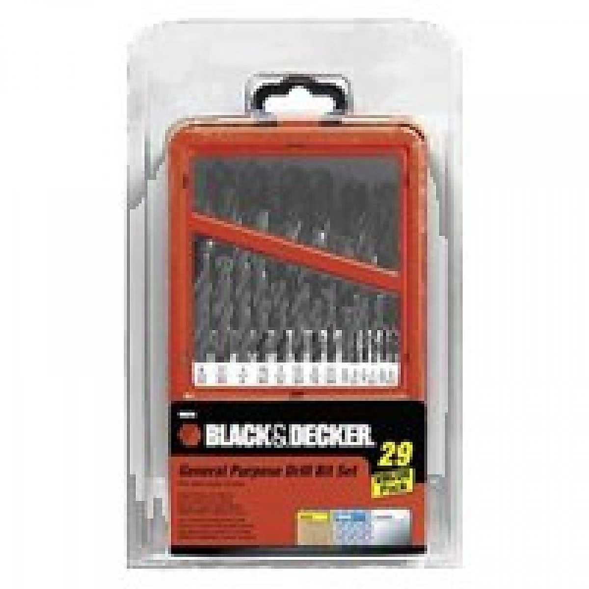 Black & Decker 15575 29 Piece Twist Drill Bit Assortment with Metal Index