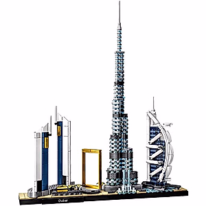 LEGO Architecture Skylines: Dubai 21052 Building Kit, Collectible Architecture Building Set for Adults (740 Pieces)