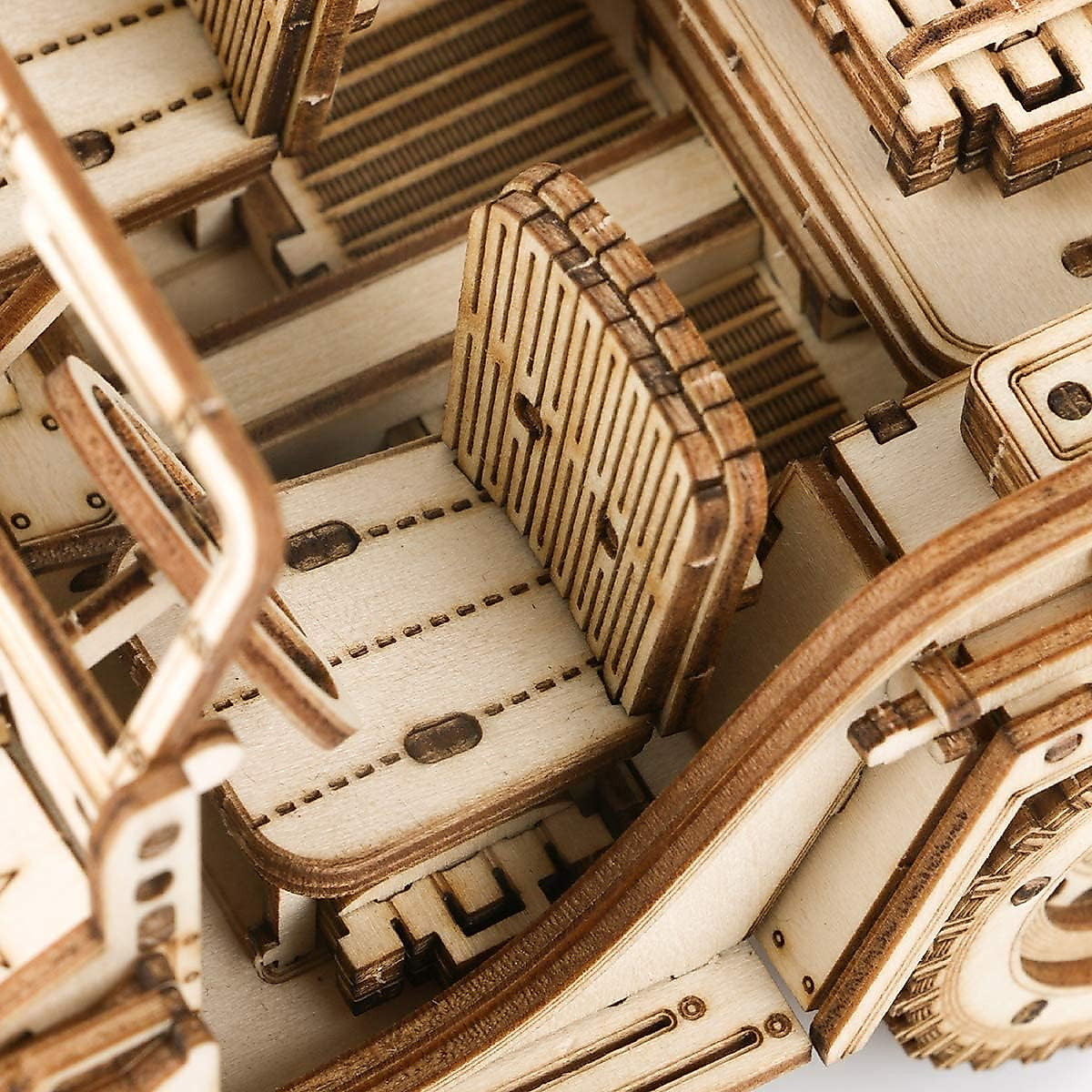 ROKR 3D Wooden Puzzle for Adults Mechanical Car Model-DIY Building Vehicle Kits-Brain Teaser Toys-Gift for Men Women on Birthday/Christmas Day (Army Field Car)