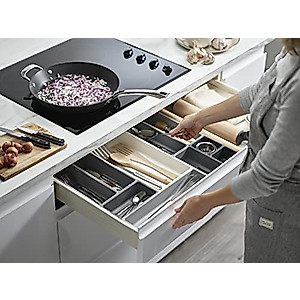 Joseph Joseph Blox Drawer Organizer, 10 Piece, Grey