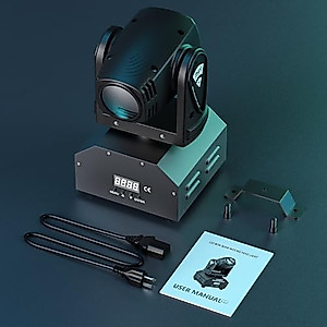 DJ Lights Moving Head U`King Mini LED Moving Head Light RGBW Stage Lighting Beam Spot Lights by DMX 512 Sound Activated Control for Wedding Disco Party Indoor (Set of 2)