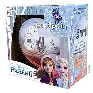 Spot It! Frozen 2 - Lightning-Fast Observational Game with Beloved Frozen Characters! Fun Matching Game for Kids, Ages 6+, 2-8 Players, 15 Minute Playtime, Made by Zygomatic