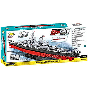 COBI Historical Collection World War II Iowa-Class Battleship, 4-in-1 Executive Edition