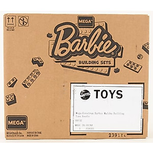 Mega Barbie Malibu Building Sets Bundle, 440 Bricks and Pieces with Fashion and Roleplay Accessories, 7 Micro-Dolls, 1 Puppy, 2 Birds and 2 Turtles, Toy Gift Set for Ages 4 and up