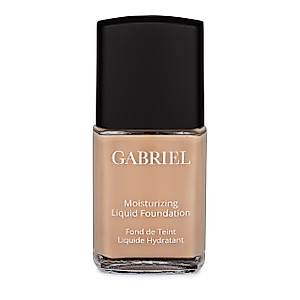 Gabriel Cosmetics Liquid Foundation, Organic Formula- 1 fl oz. (Natural Beige, 1.0)