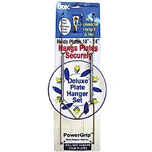 OOK 50472 Deluxe Plate Hanger with Steel Pro Supports Up to 30 Pounds, 10-Inch to 14-Inch