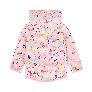 Baby Toddler Boys Girls Sherpa Fleece Lined Jacked Sweatshirt Fall Winter Autumn Warm Clothes with Hoodie Floral 1-2T 90