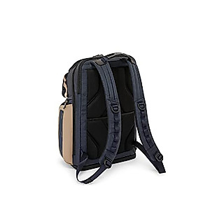 TUMI Alpha Bravo Nomadic Backpack - Laptop & Tablet Storage - Nylon Backpack with Leather Accents - Midnight Navy/Khaki