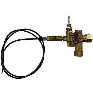 1/2" NPT, Side Inlet, All In One Unloader Pilot Check Valve with Throttle Control Cable for 6.5HP Max Gas air Compressors (140-175 PSI, 48" Throttle Control Cable & Unloader Valve)