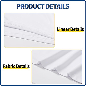 6 Pack Polyester Adult Tshirts for Sublimation White Blank Crew Neck Men Short Sleeve T-Shirt (5X_l)