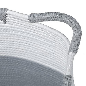 Midlee White & Grey Triangle Toys Basket