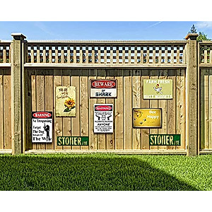 HOUVSSEN Metal Tin Sign Elm Street Road Sign Outdoor Signpost Rustic Retro Metal Decorative Wall Sign 4x16inch