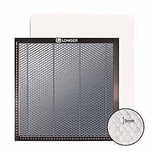 Longer Honeycomb Working Table, 15.7"x 15.7"x 0.86" Honeycomb Working Bed for CO2 or Diode Laser Engraver Cutting Machine, Fast Heat Dissipation with Aluminum Plate for Table-Protecting