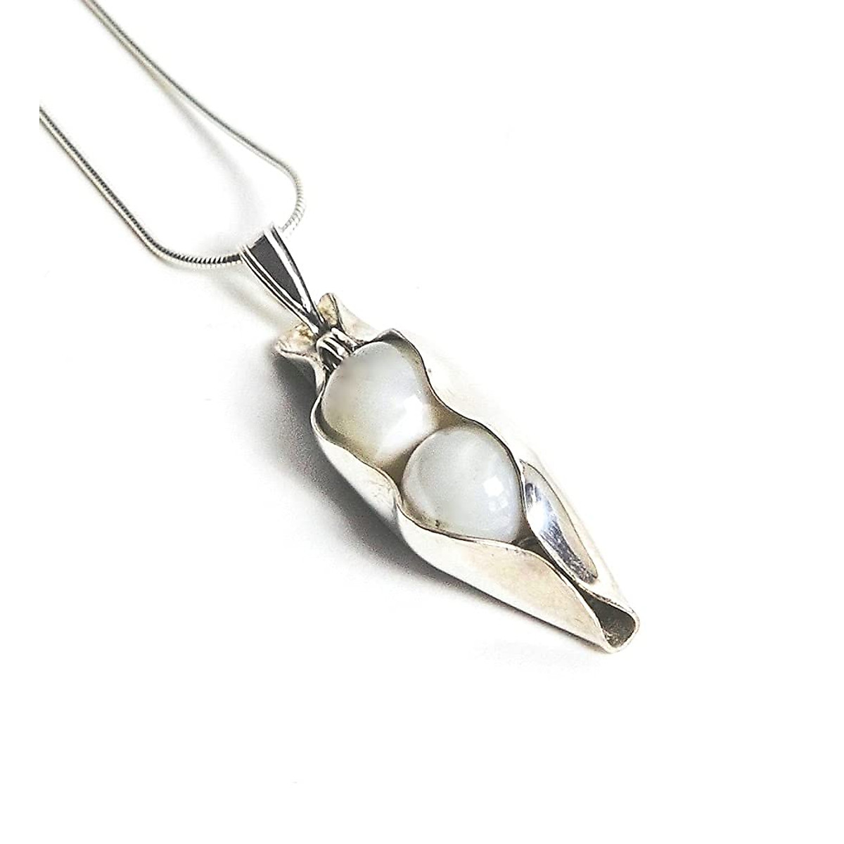 30th Wedding Anniversary Gift | Two Peas In A Pod Necklace | Mother of Pearl Stones | Wife Anniversary Gift