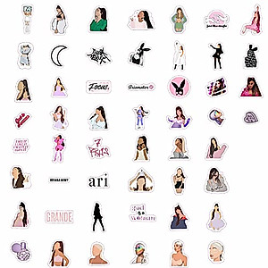 BulbaCraft 100Pcs Ariana Stickers - Pop Singer Stickers, R&B‎ Singer Stickers, Stickers for Teens, Music Stickers for Laptop, Stickers for Teens, Teen Girl Gifts